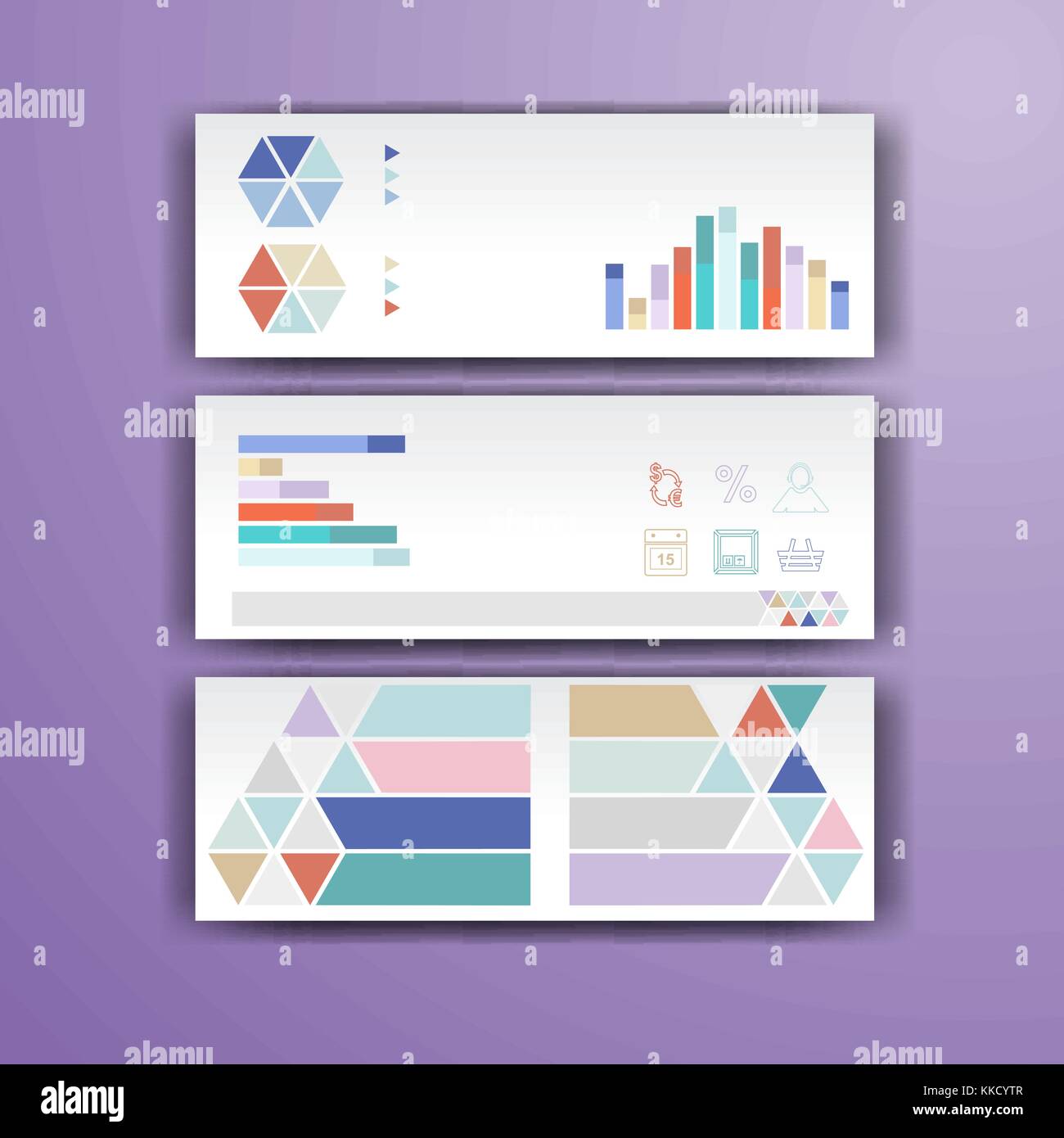 Corporate infographic template with color elements. Vector company ...