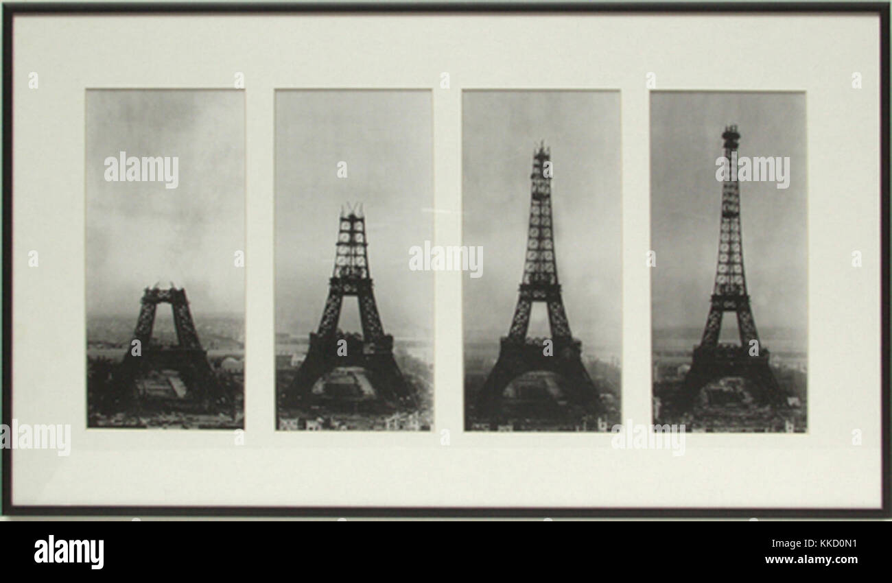 Construction of the Eiffel Tower Stock Photo - Alamy