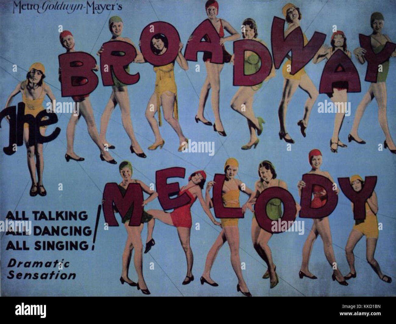 This poster for the Broadway Melody highlights a key moment in musical ...
