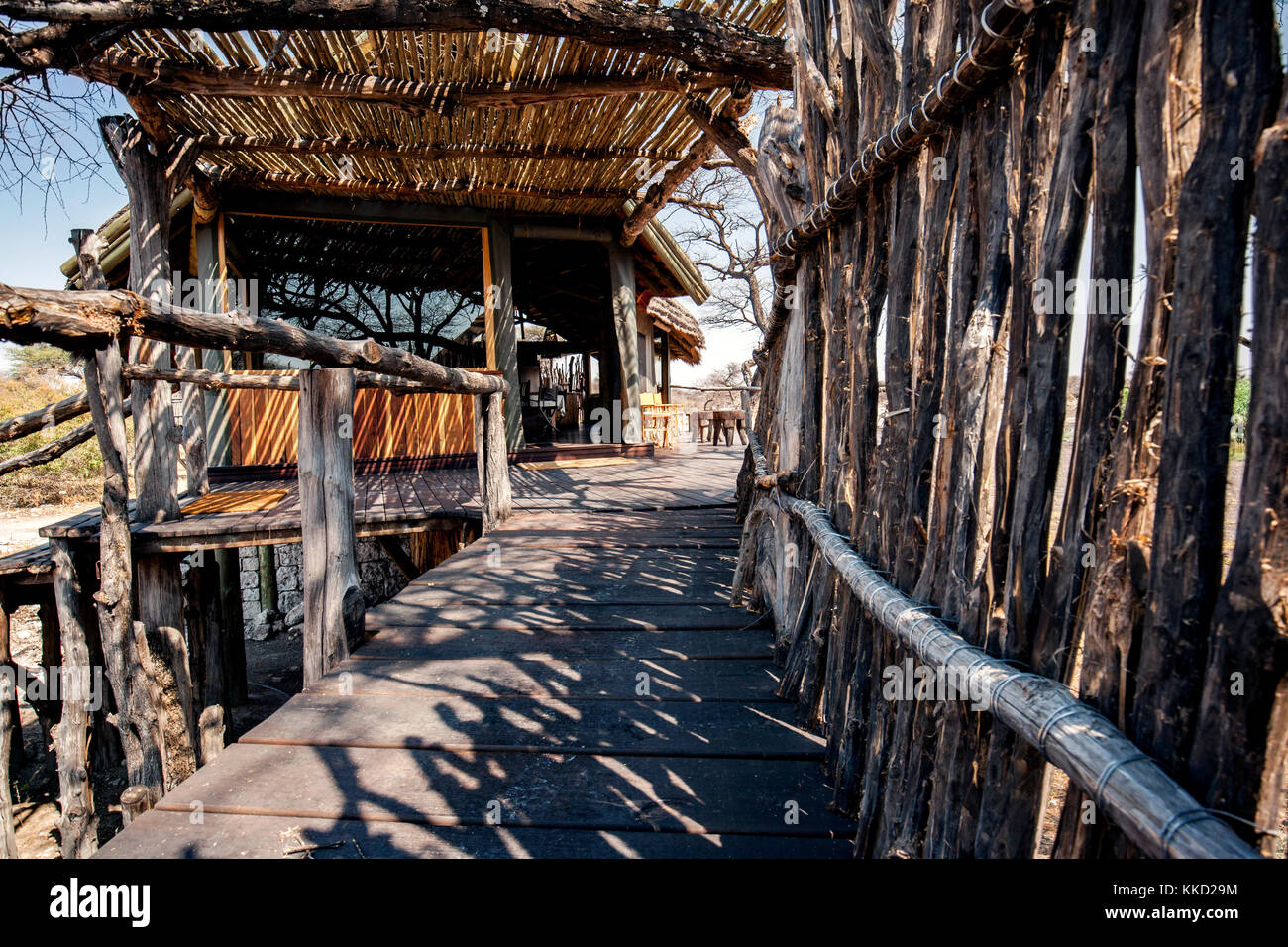 Walkway at Onguma Tree Top Camp, Onguma Game Reserve, Namibia, Africa ...