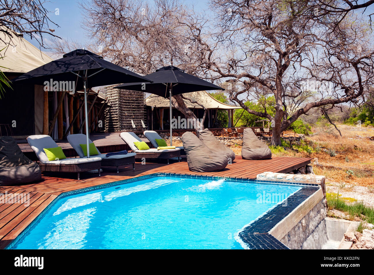 Camp pool luxury reserve hi-res stock photography and images - Alamy