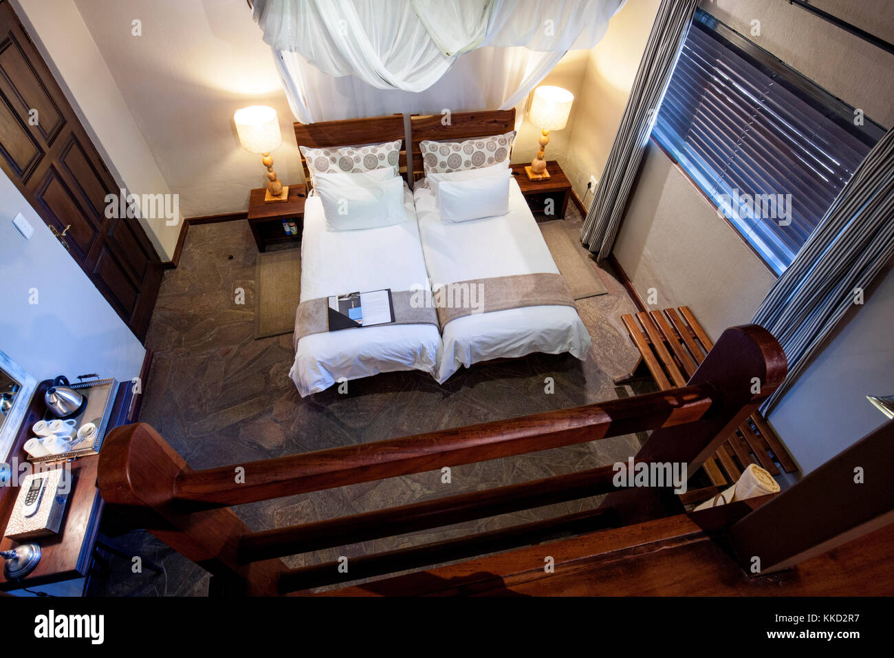 Loft Room Interior at Onguma Bush Camp, Onguma Game Reserve, Namibia ...