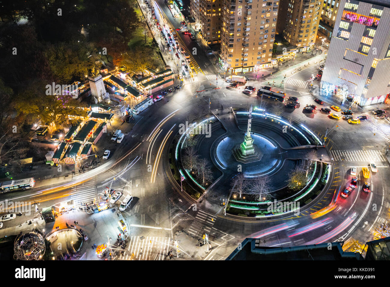 Broadway lights aerial hi-res stock photography and images - Alamy