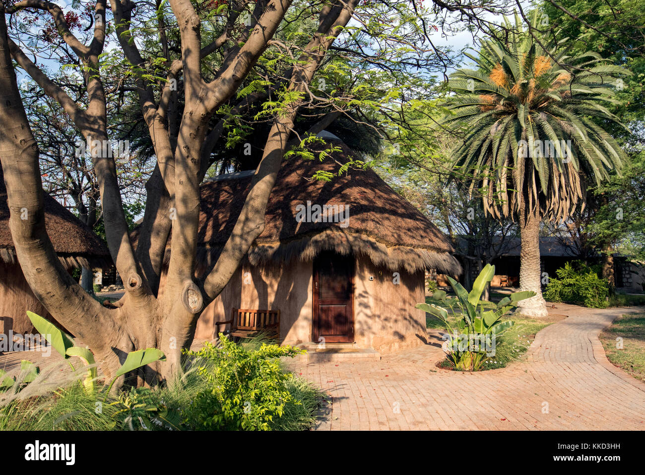 Exterior View of Onguma Bush Camp, Onguma Game Reserve, Namibia, Africa ...