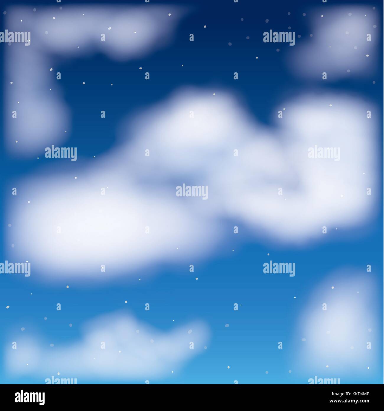 nightly background with cloud cumulus and starry sky Stock Vector Image ...