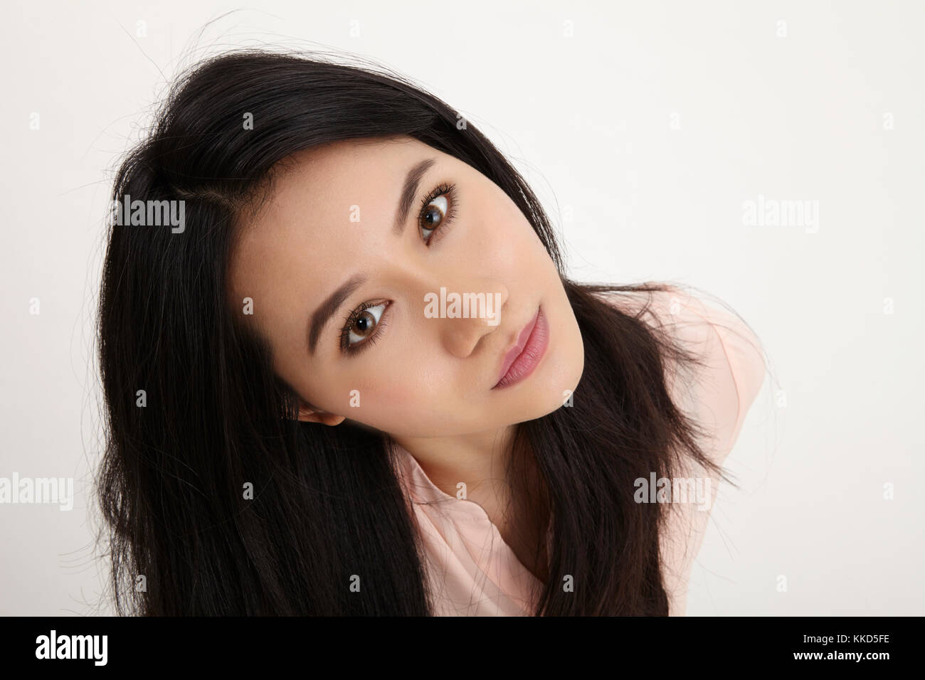 curious woman with a wide open eyes Stock Photo - Alamy