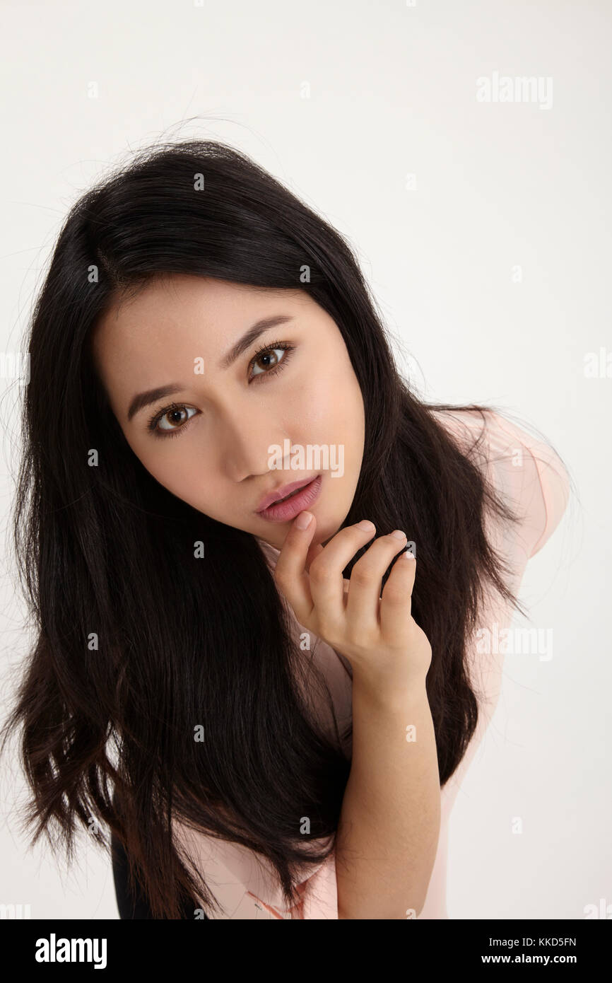 curious woman with a wide open eyes Stock Photo - Alamy