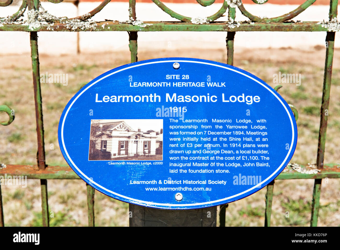Learmonth masonic lodge hi-res stock photography and images - Alamy