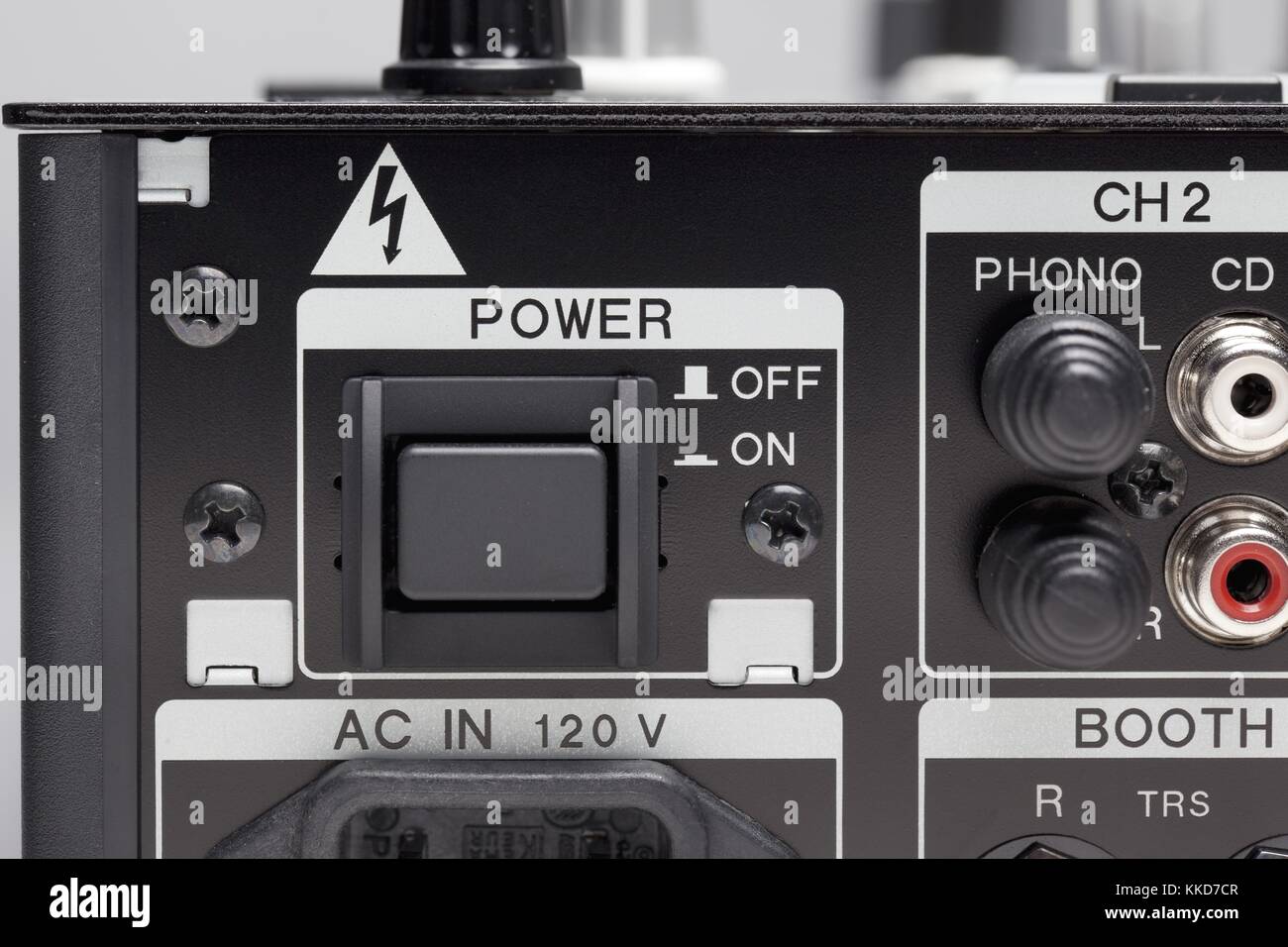 close up power button Stock Photo - Alamy