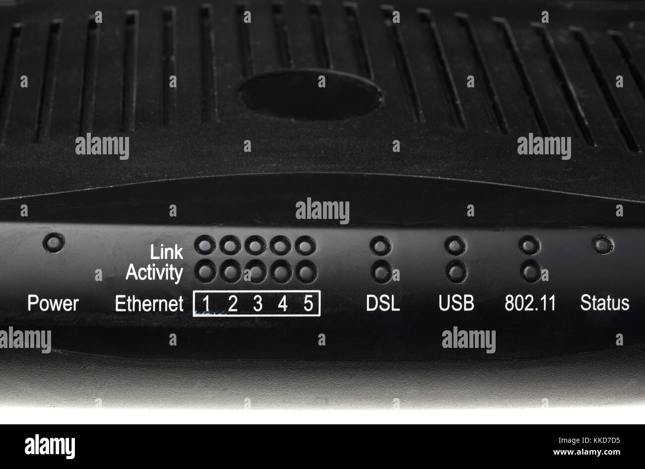 close up shot of a plastic modem Stock Photo - Alamy