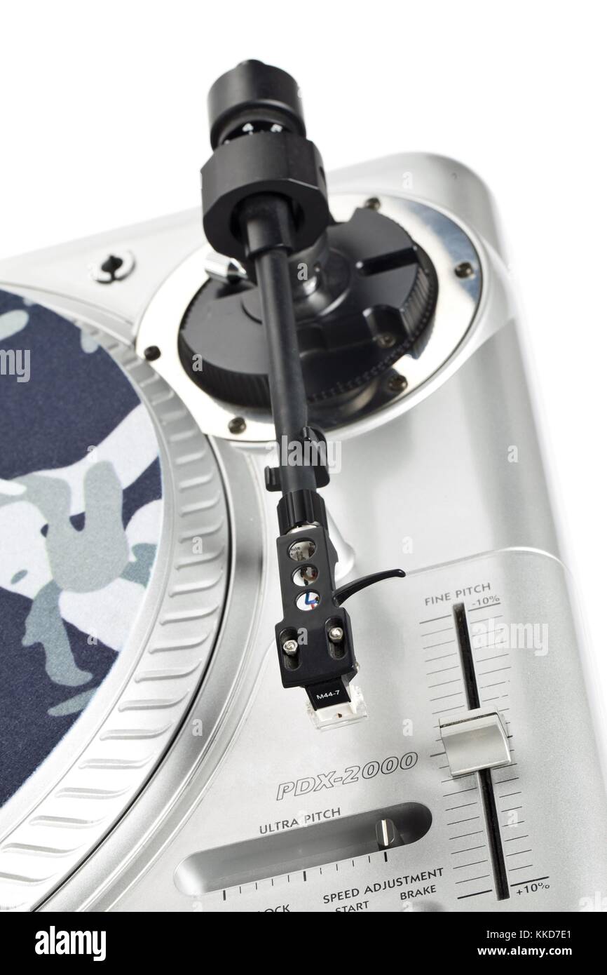 Disc jockey spinning turntable hi-res stock photography and images - Alamy