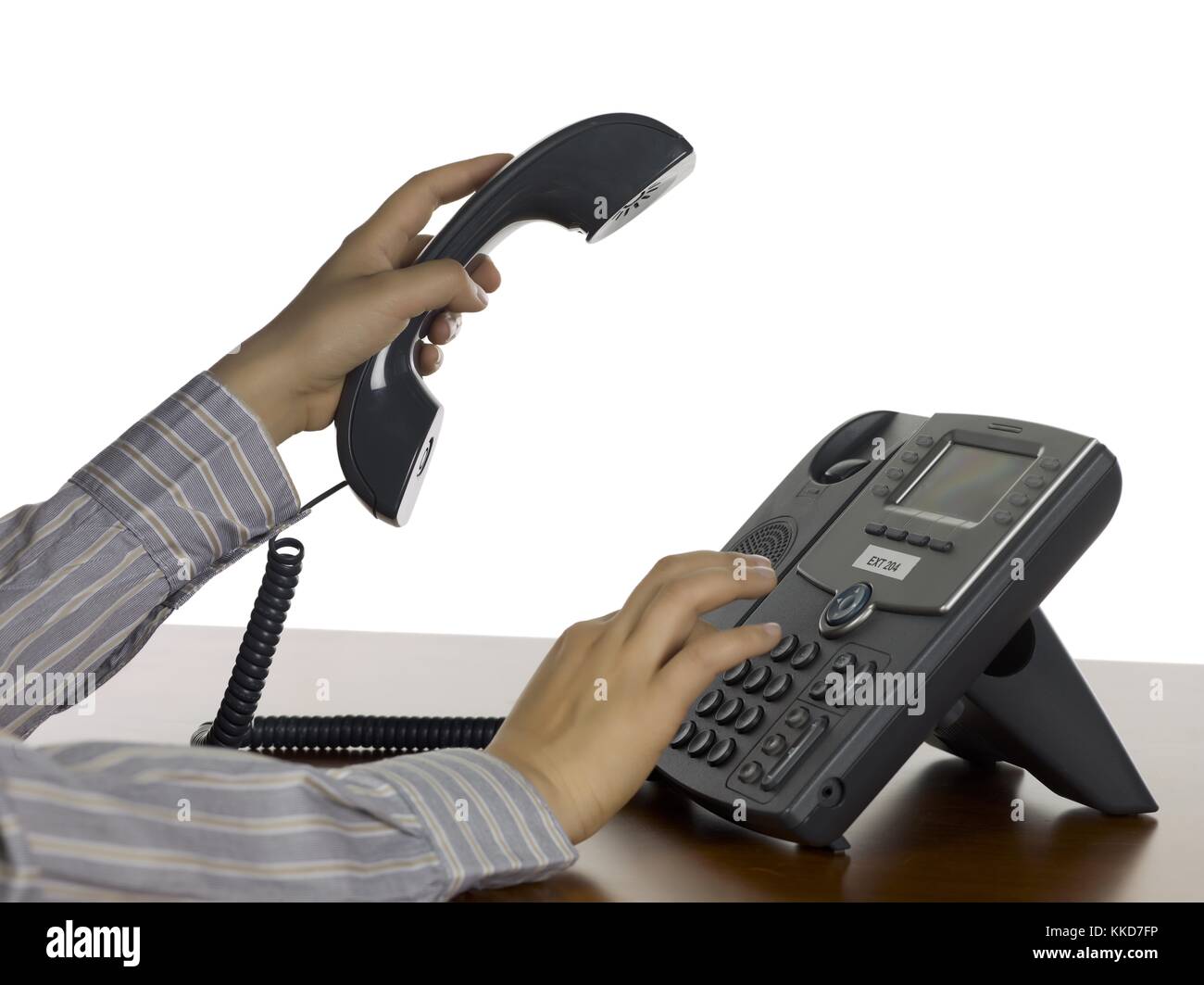 dialing on telephone Stock Photo - Alamy