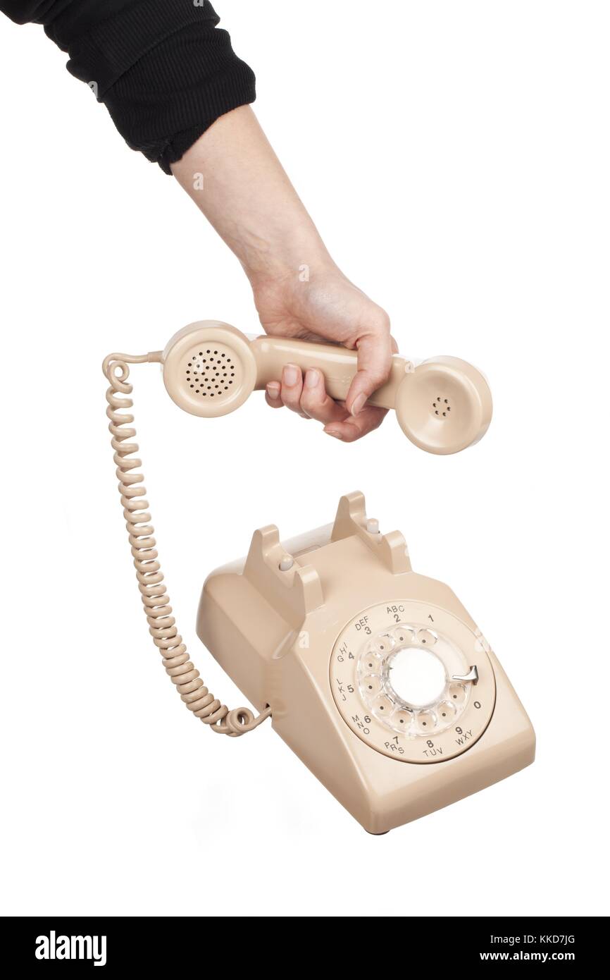 Rotary dial phone High Resolution Stock Photography and Images - Alamy