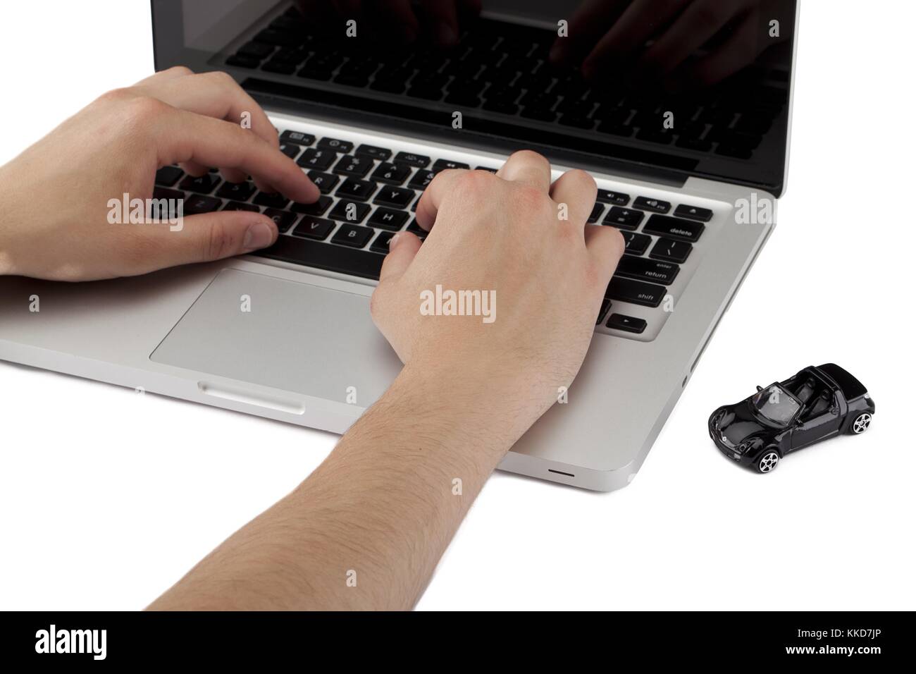 Human hand typing hi-res stock photography and images - Alamy