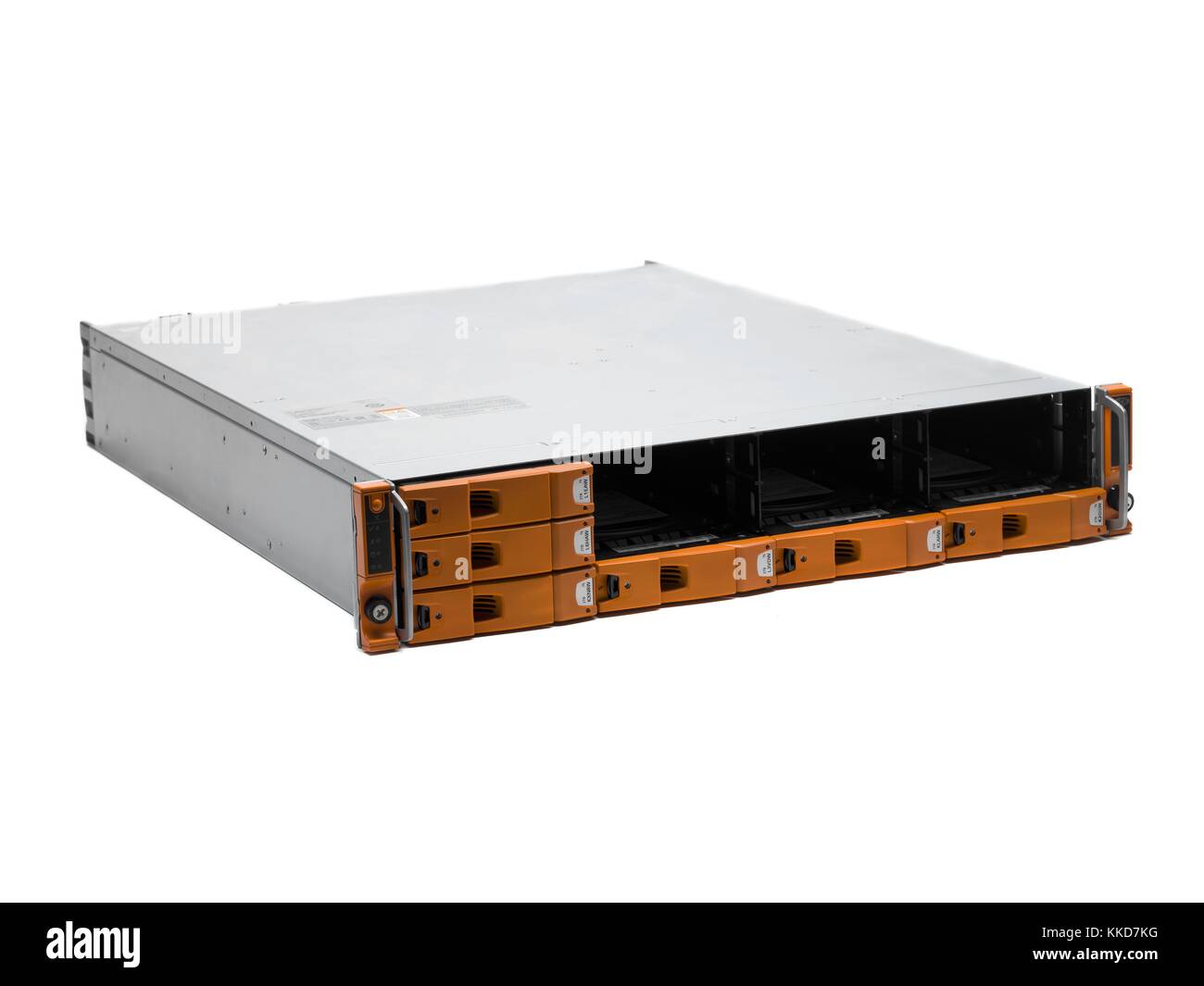 image of server on white background Stock Photo - Alamy