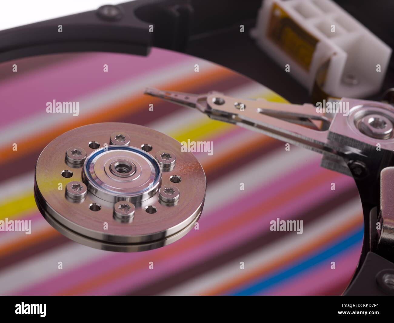 pink stripe hard disk Stock Photo - Alamy