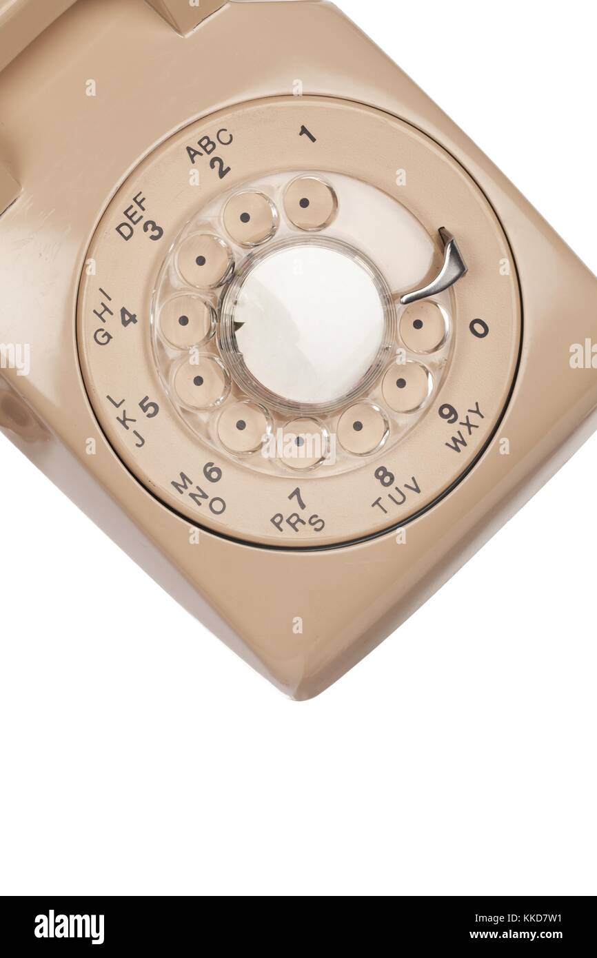 telephone dial of a rotary phone Stock Photo - Alamy