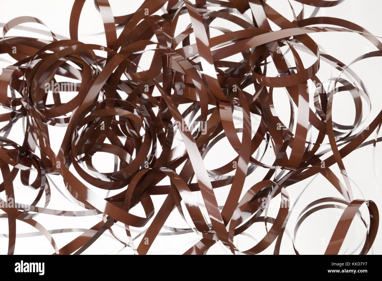 Old music cassette tangled tape hi-res stock photography and images - Alamy