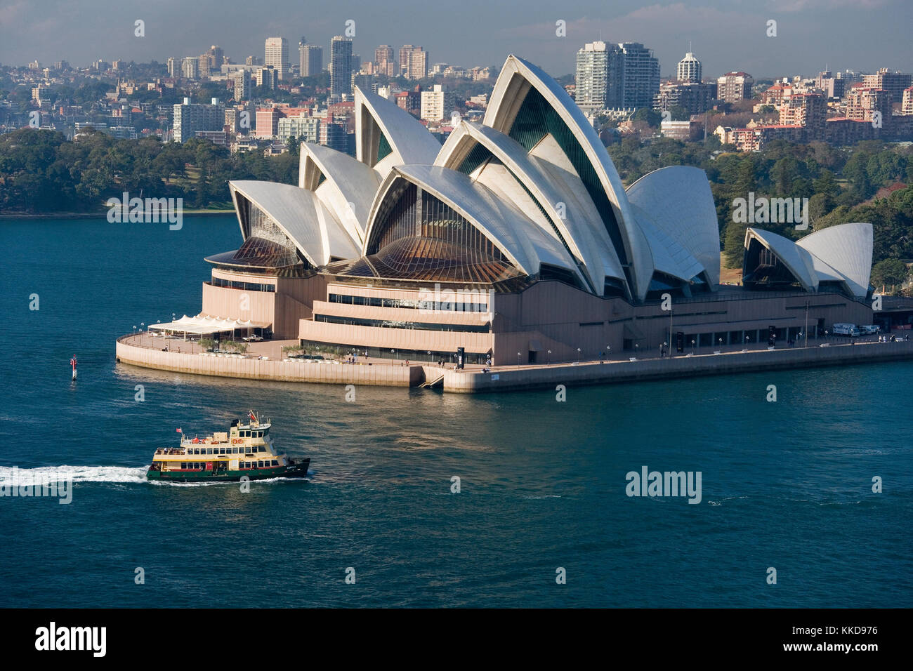 High level view of the Opera House in Sydney, Australia Stock Photo - Alamy