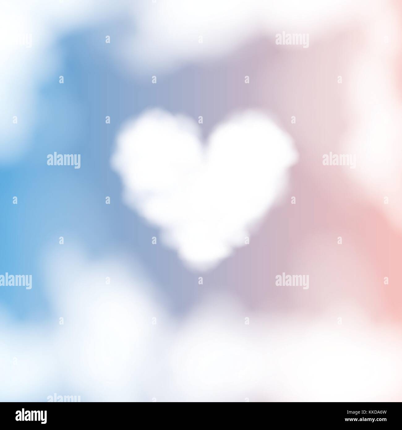 moonlight background with heart shaped cloudiness Stock Vector Image ...