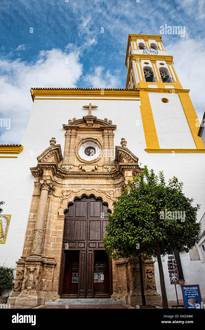 Parish Church in the Old Town of Marbella on the Costa Del Sol ...