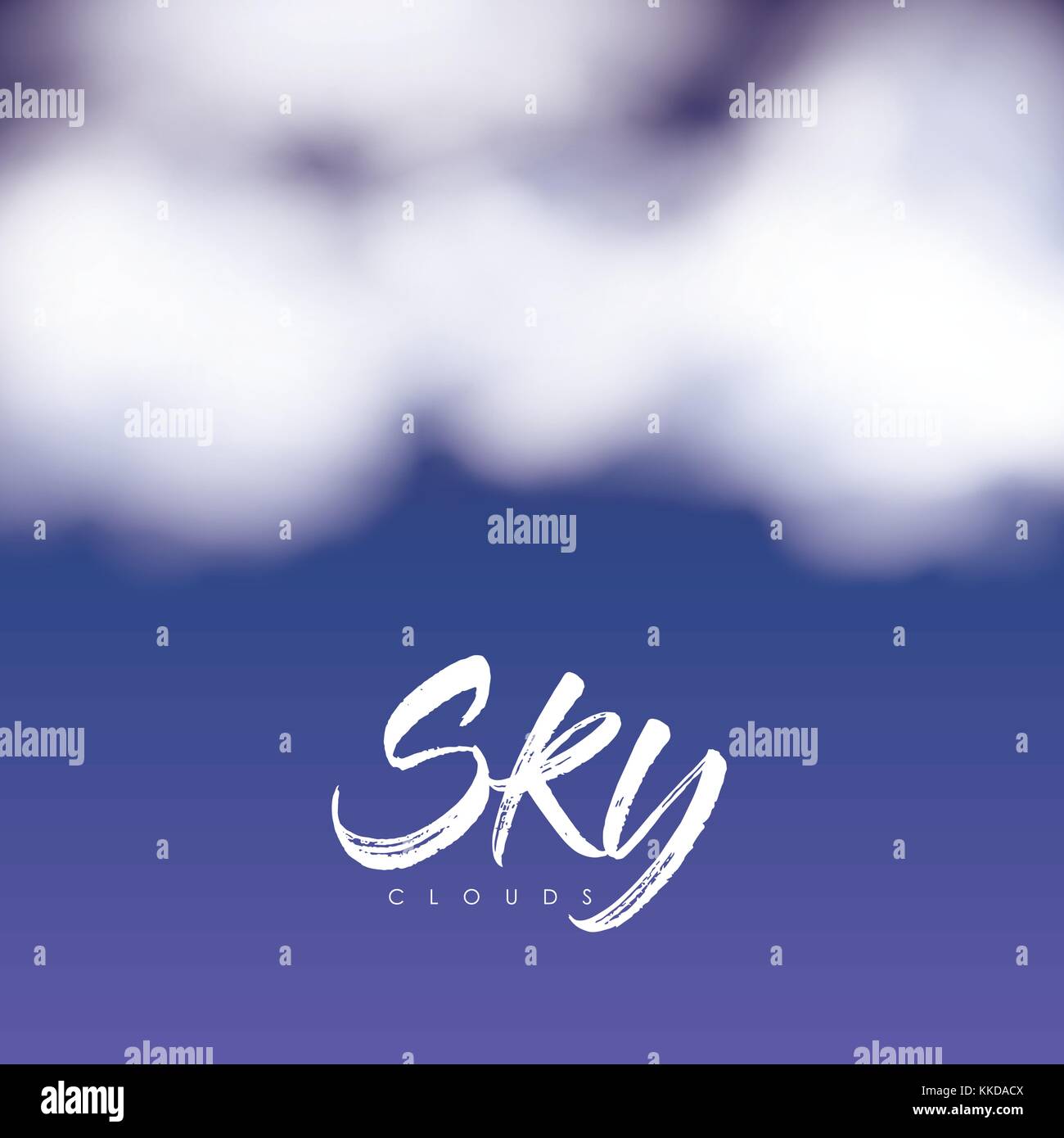 sky clouds poster with clouds over nightly sky Stock Vector Image & Art ...