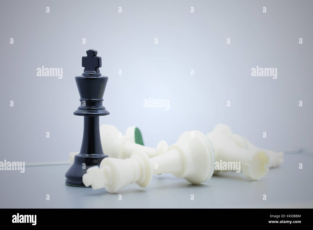 Black chess king win. Business concept Stock Photo - Alamy