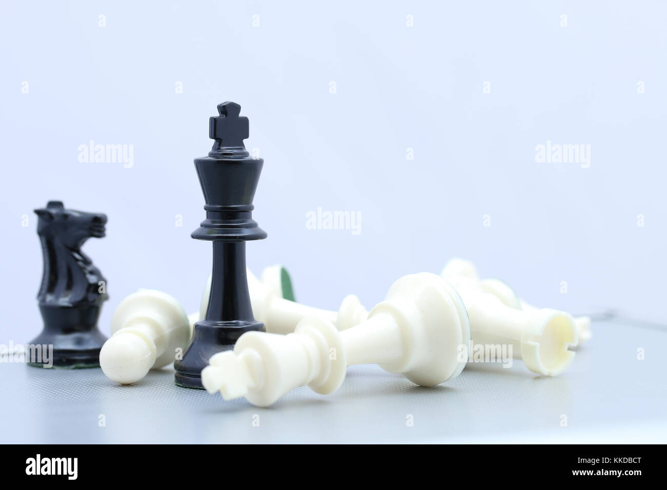 Black chess king win. Business concept Stock Photo - Alamy