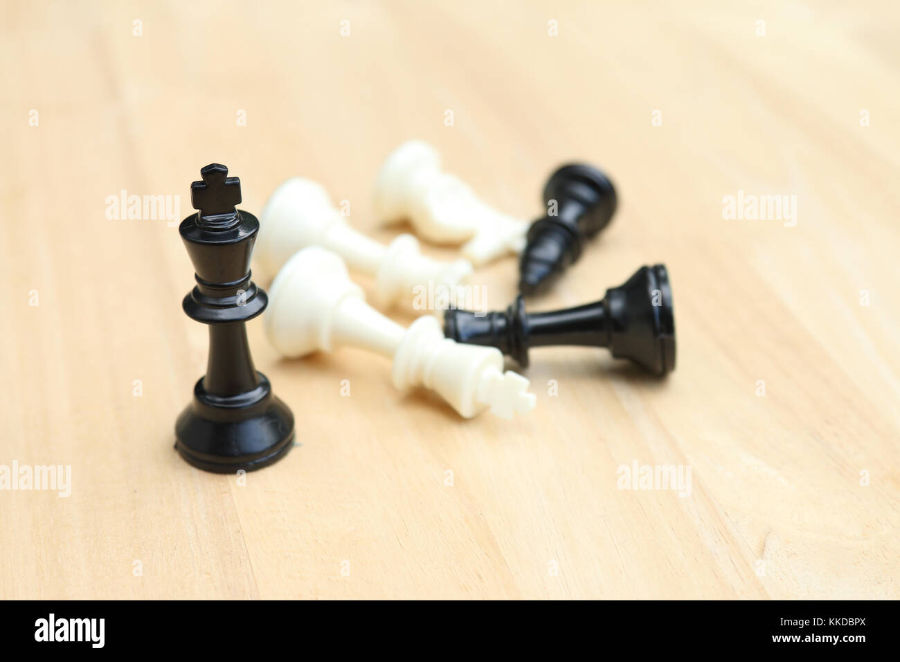Black chess king win. Business concept Stock Photo - Alamy