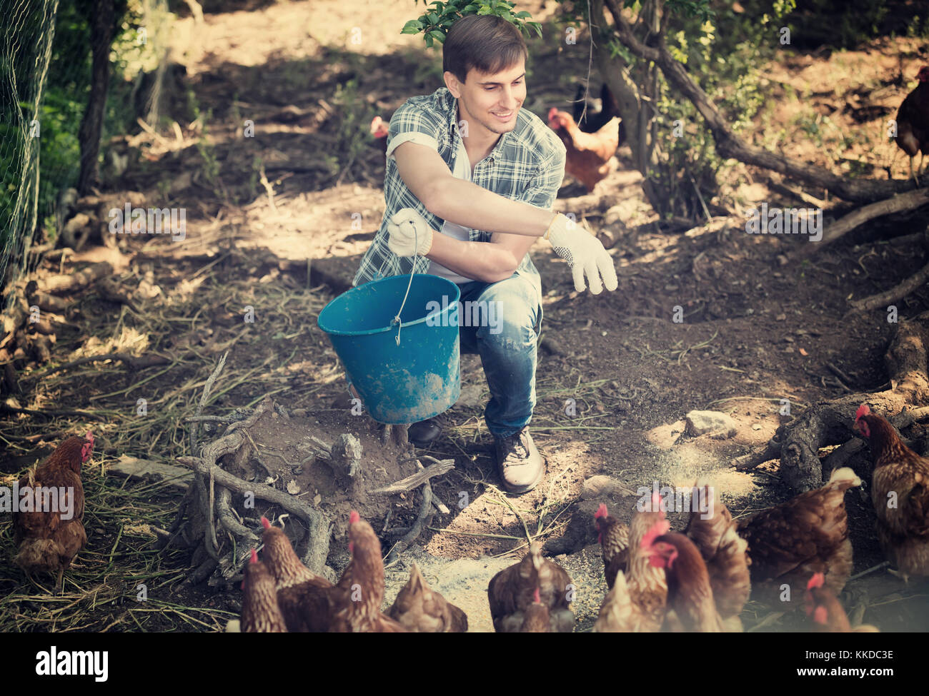 Man Bucket Seeds High Resolution Stock Photography and Images - Alamy