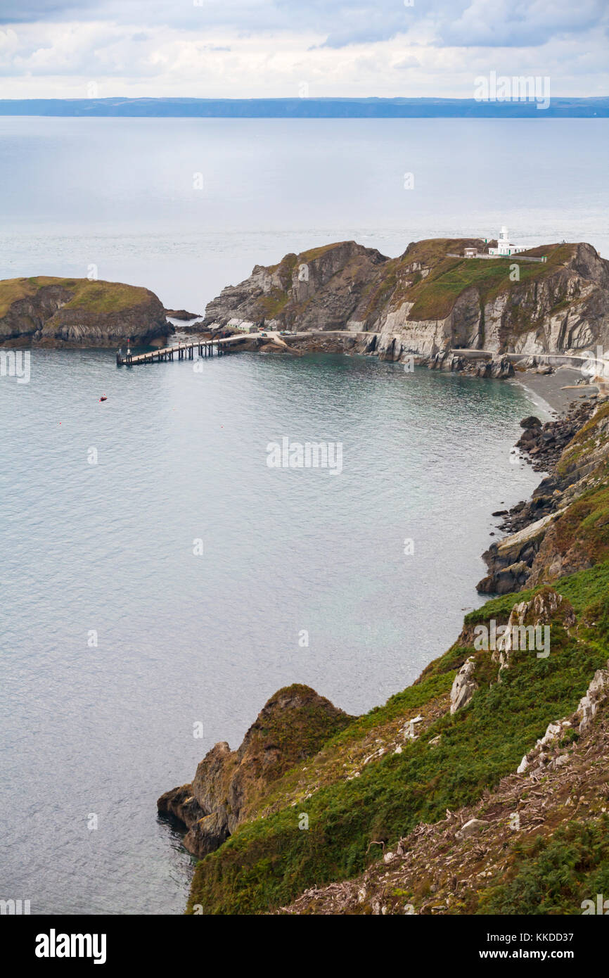 Lundy island aerial hi-res stock photography and images - Alamy