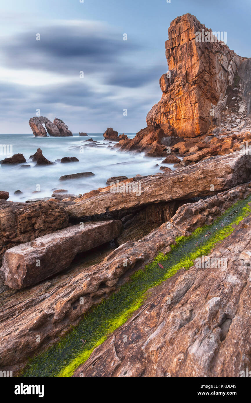 Seaside of Bay of Biscay Stock Photo - Alamy