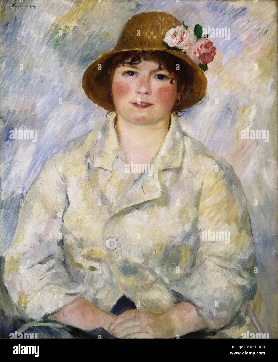 An old vintage portrait painting Stock Photo - Alamy