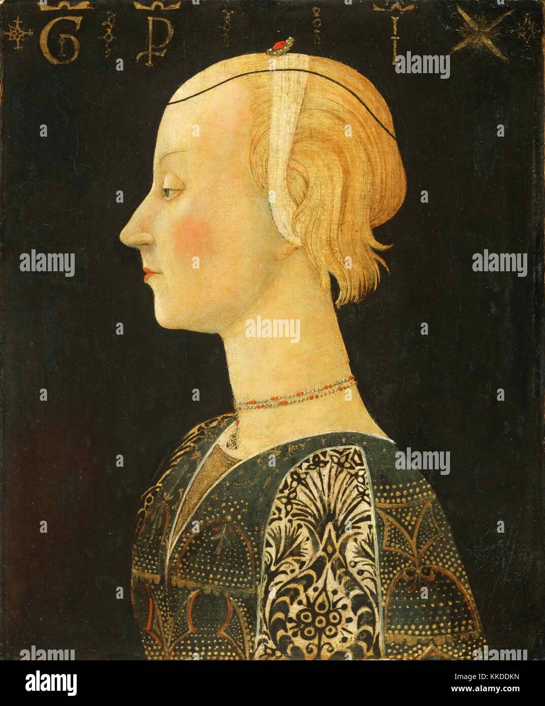 An old vintage portrait painting Stock Photo - Alamy