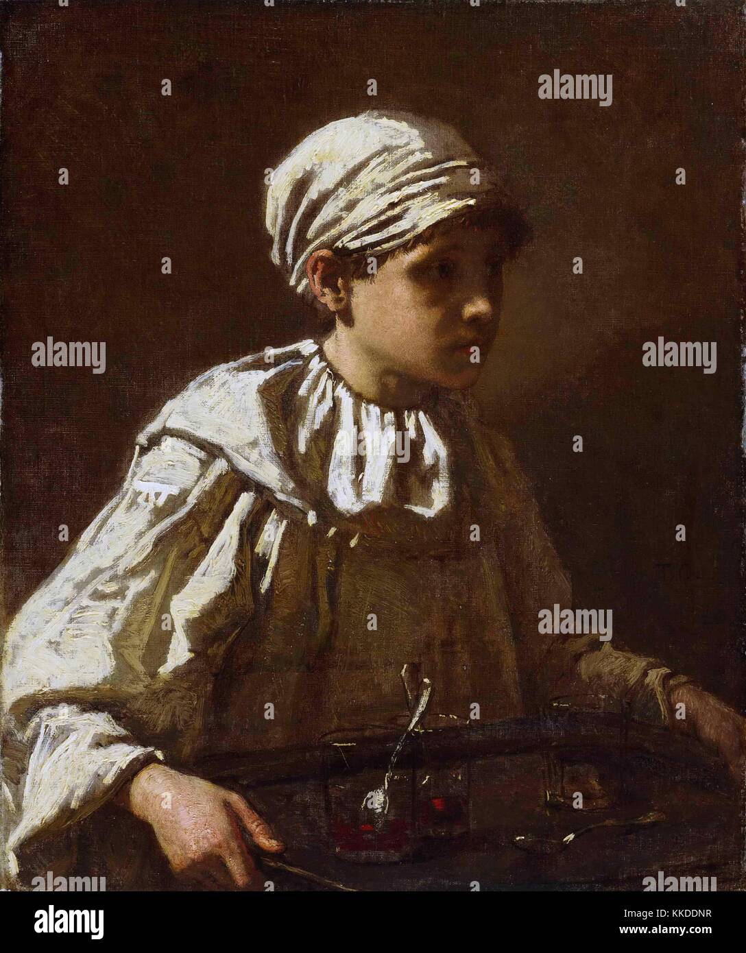 An old vintage portrait painting Stock Photo - Alamy