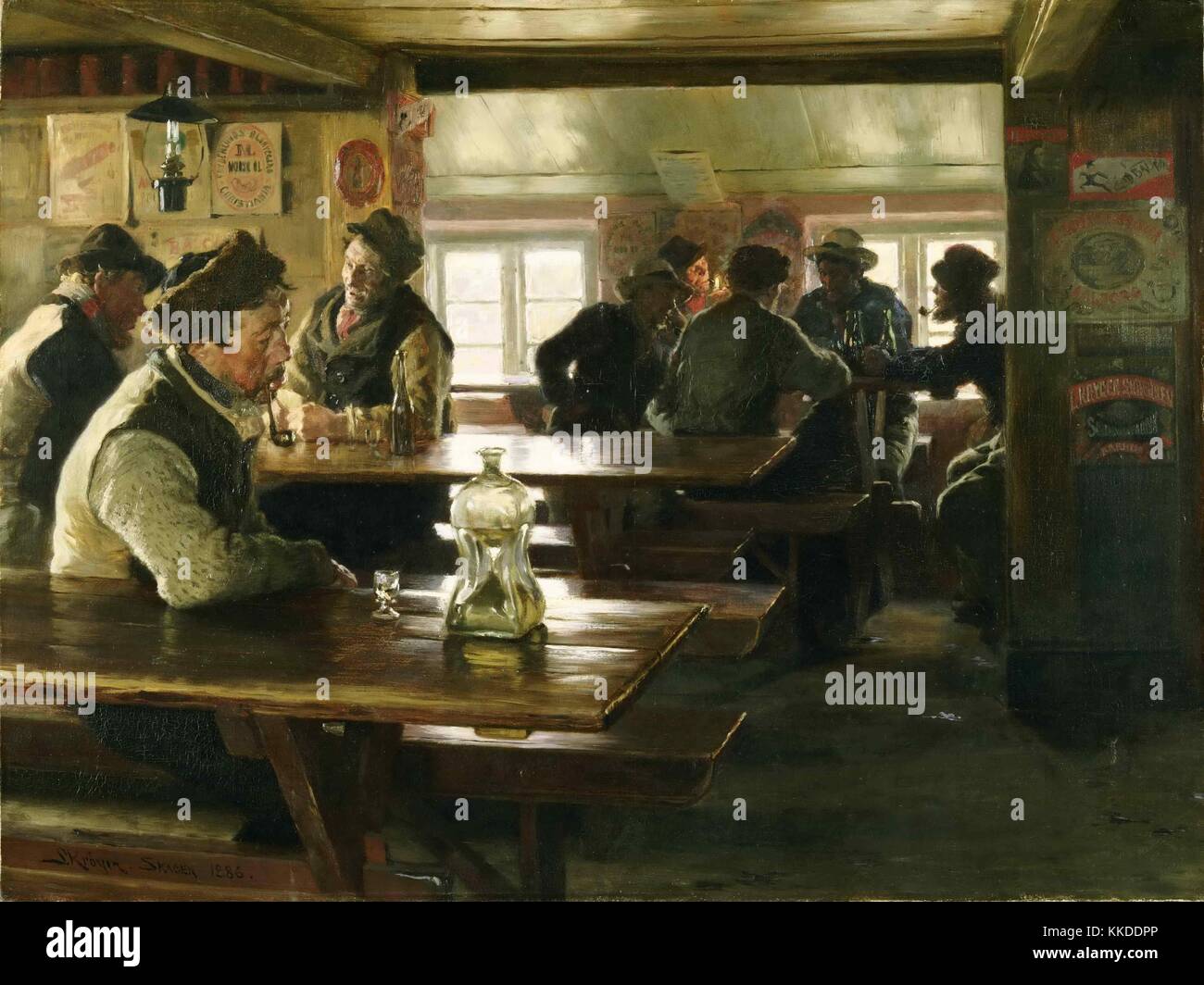 An old vintage portrait painting Stock Photo - Alamy