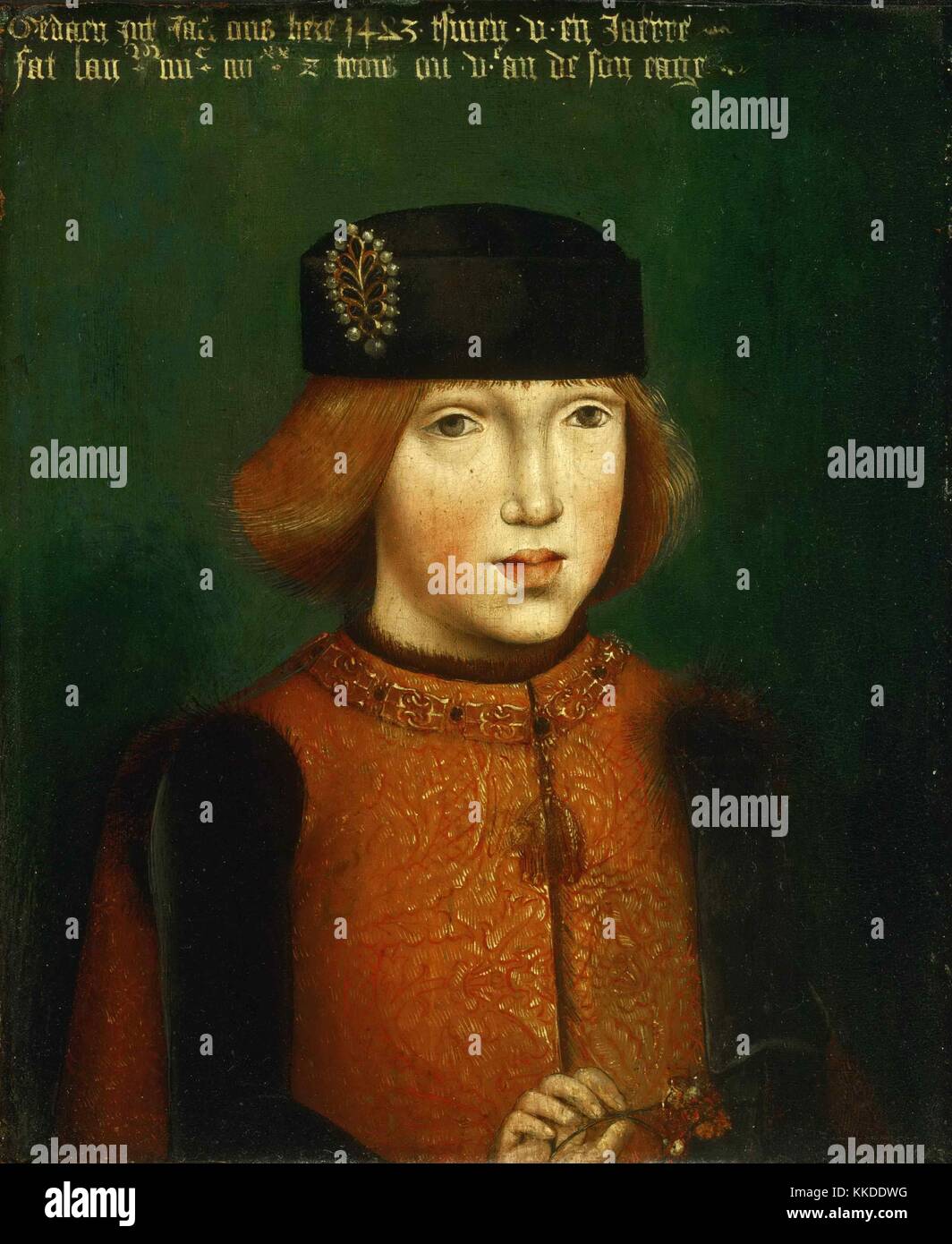 An old vintage portrait painting Stock Photo - Alamy