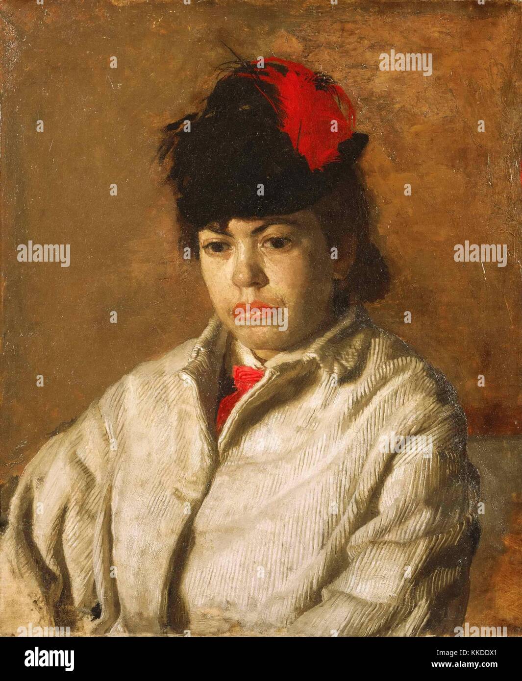 An old vintage portrait painting Stock Photo - Alamy