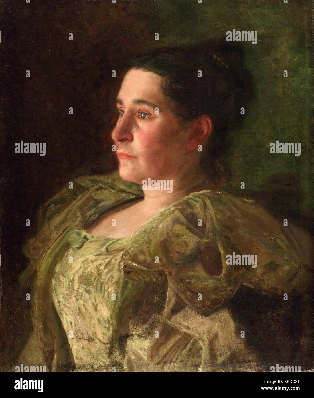 An old vintage portrait painting Stock Photo - Alamy