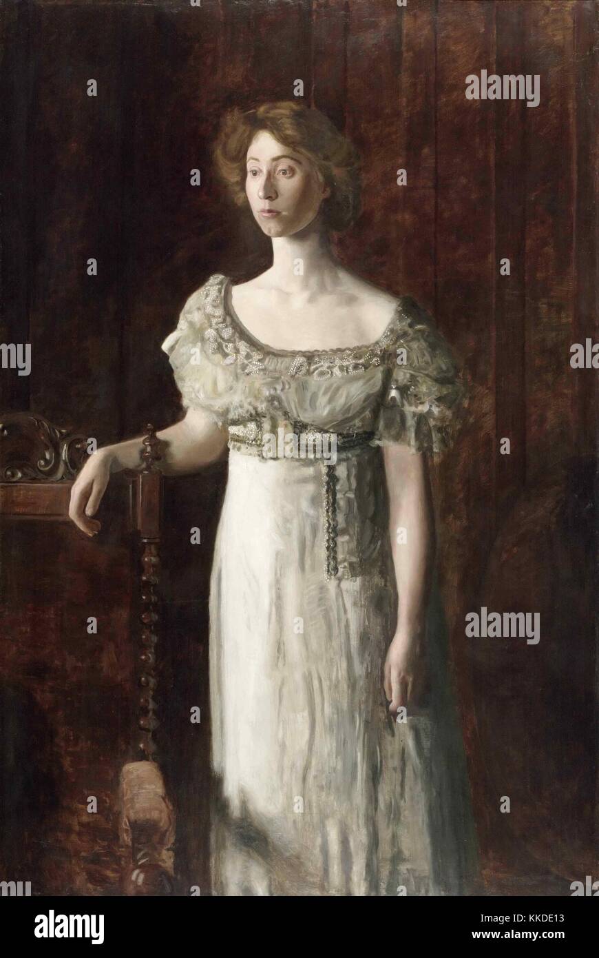 An old vintage portrait painting Stock Photo - Alamy