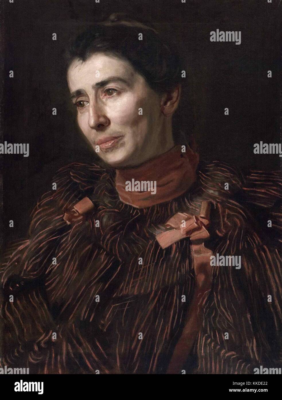 An old vintage portrait painting Stock Photo - Alamy