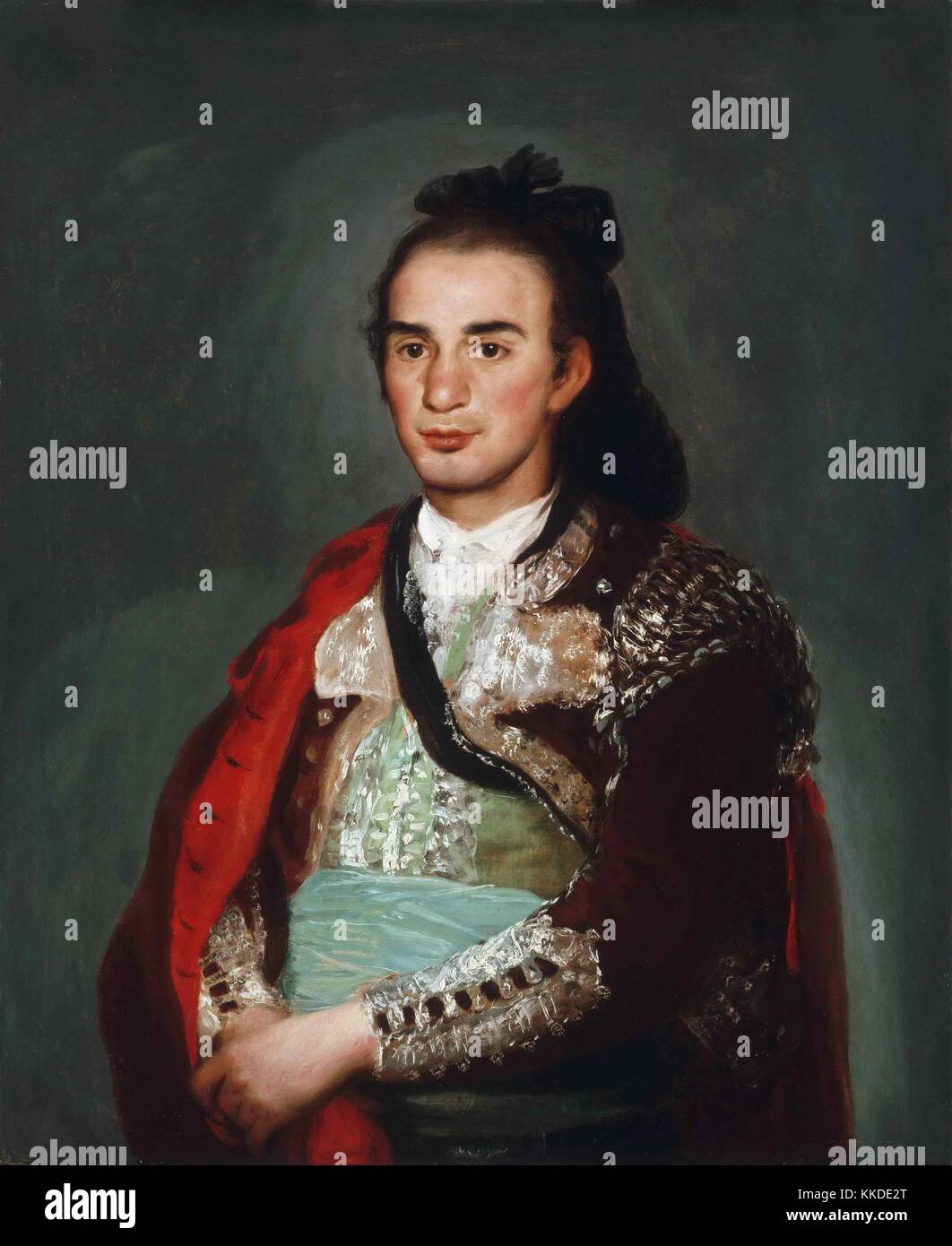 An old vintage portrait painting Stock Photo - Alamy
