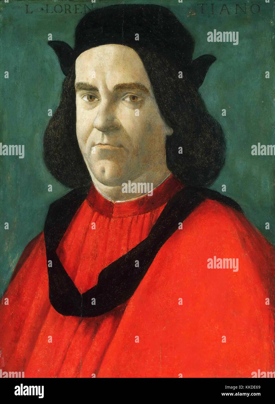 An old vintage portrait painting Stock Photo - Alamy