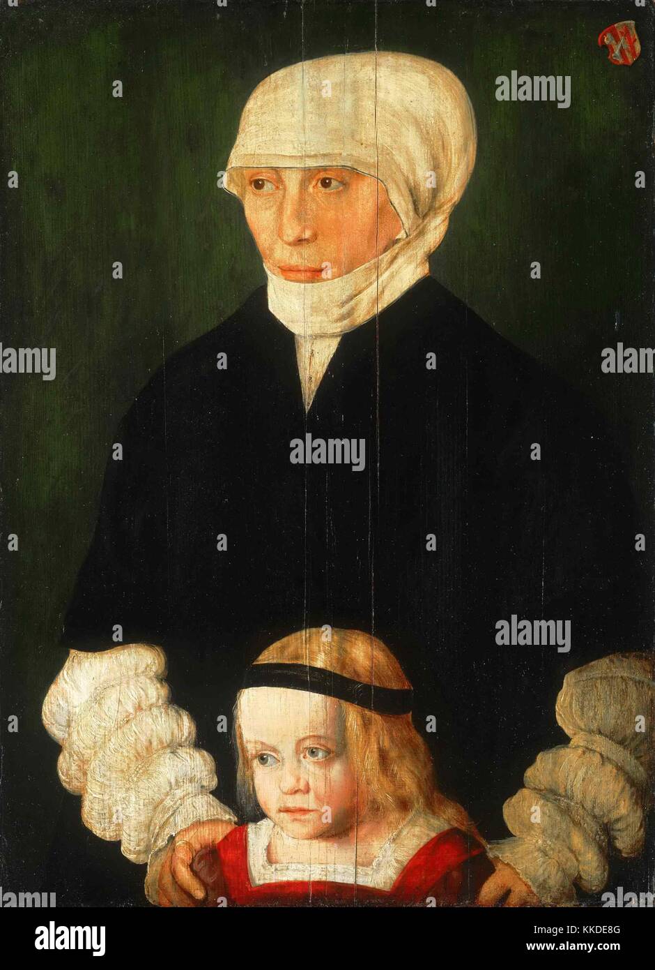 An old vintage portrait painting Stock Photo - Alamy