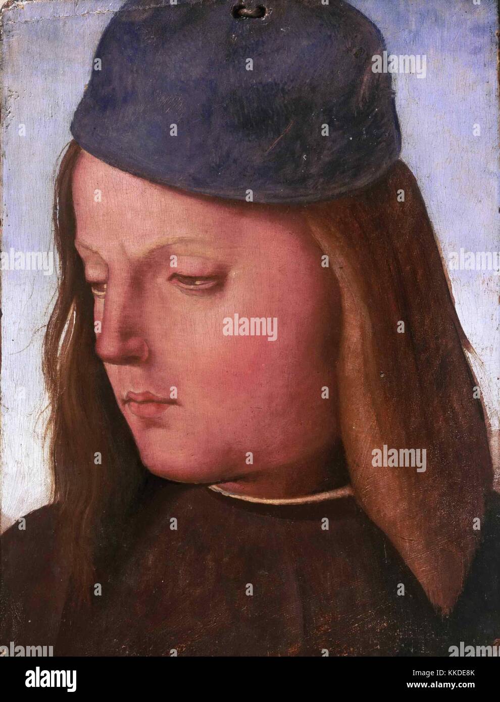 An old vintage portrait painting Stock Photo - Alamy
