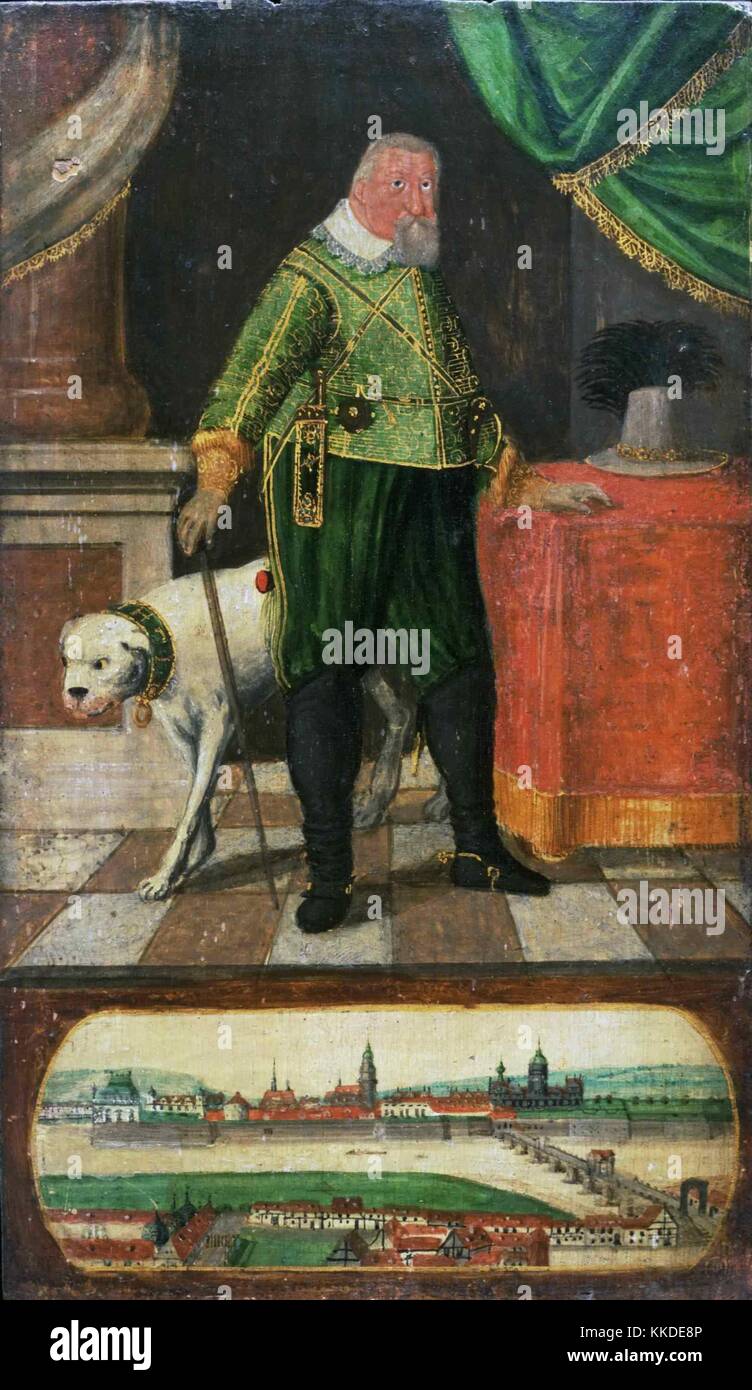 An old vintage portrait painting Stock Photo - Alamy