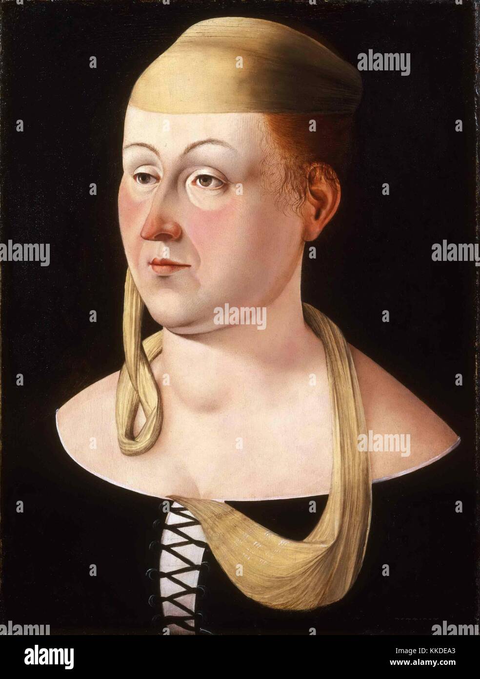 An old vintage portrait painting Stock Photo - Alamy