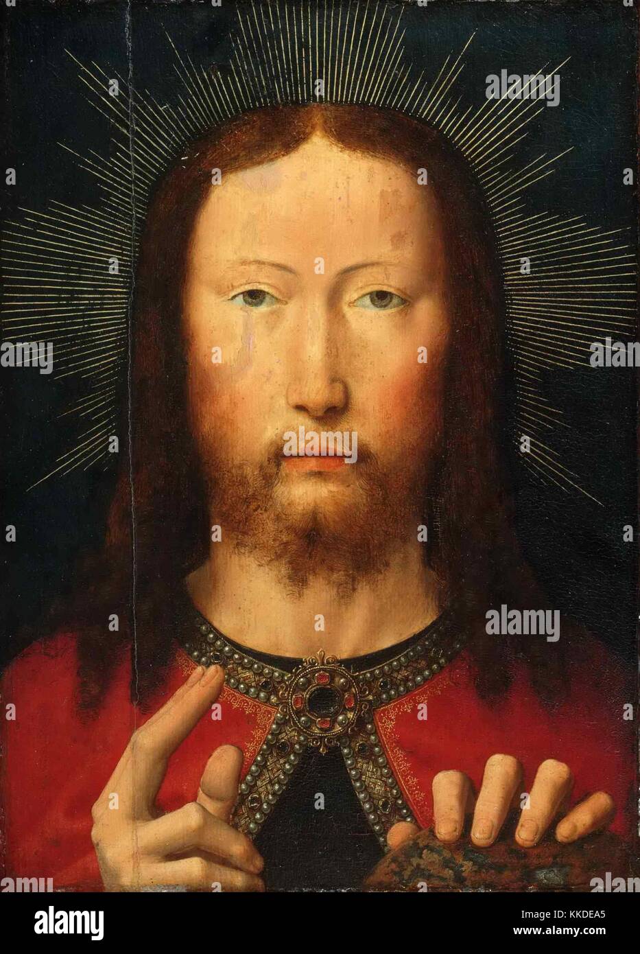 An old vintage portrait painting Stock Photo - Alamy