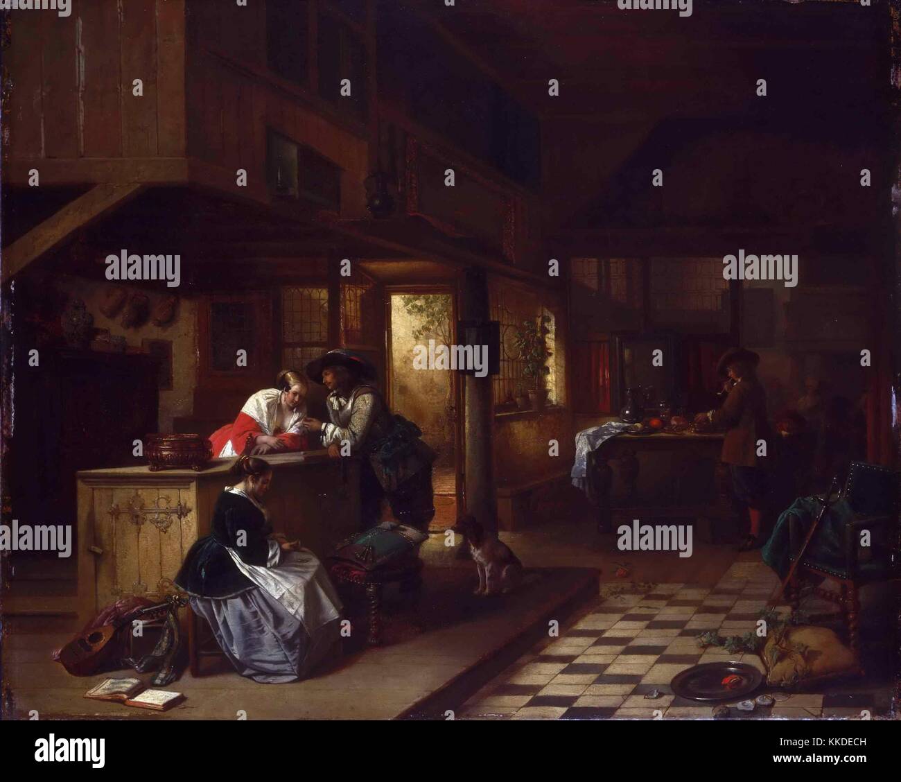 vintage pub scene Stock Photo - Alamy