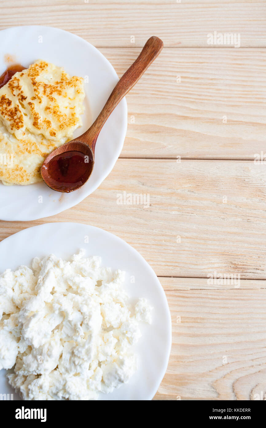 Delicious curd cheesecakes on hi-res stock photography and images - Alamy
